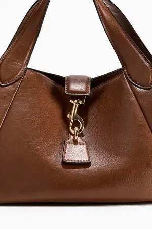 H&M Crossbody Bag With Carabiner Hook Closure - Brown
