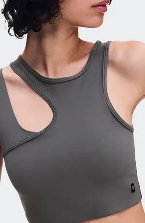 On Studio Asymmetric Crop Tank - Ember