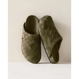 HAVEN WELL WITHIN Woven Suede Clogs - Grape Leaf