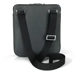 LUIS STEVEN Sporty Leather Messenger Bag