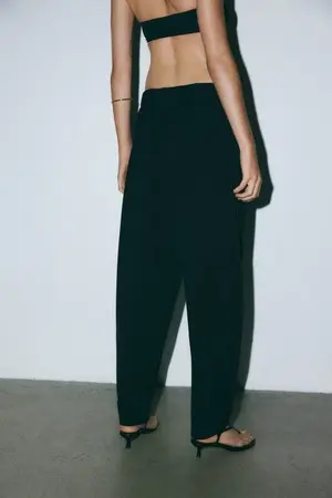 H&M Jersey Barrel-leg Pants