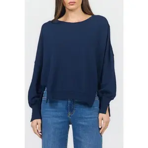 DEAR JOHN Trenton Oversized Sweatshirt - Black Iris