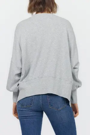 DEAR JOHN Trenton Oversized Sweatshirt - Heather Grey