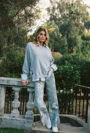 DEAR JOHN Trenton Oversized Sweatshirt - Heather Grey
