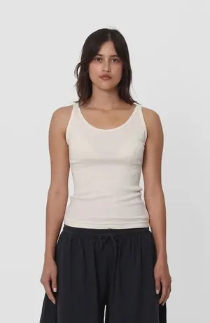 EVERYBODY.WORLD Ribbed Tank - Natural