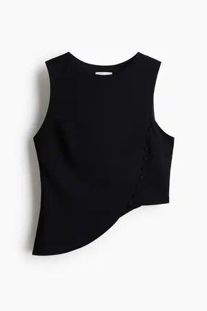 H&M Asymmetric Jersey Top