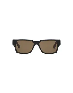 Philipp Plein Rectangle Sunglasses - Black/brown