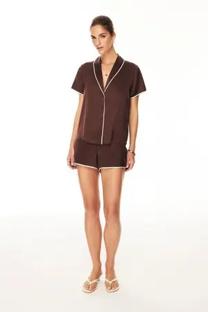 HOUSE OF SILK Silk Pajama Top