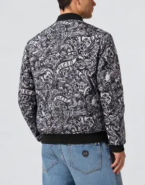 Philipp Plein All-over Tattoo Print Bomber Jacket