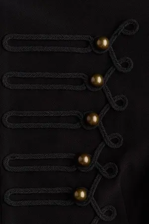 H&M Crêpe Jersey Jacket With Decorative Trim