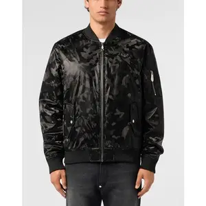 Philipp Plein Nylon Bomber Camouflage - Black