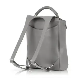 LUIS STEVEN Vertical Leather Laptop Backpack