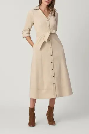 Shoshanna Greenwich Corduroy Raine Dress - Oat