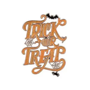 HALLMARK Trick Or Treat" Enamel Pin With Glitter Accents