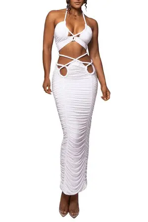 JLUXLABEL Go The Distance Skirt Set Ivory