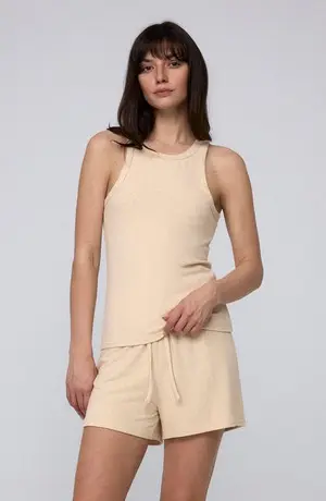 JUANA Selene Lounge Shorts - Tan