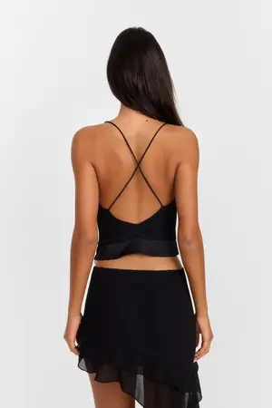 SASHA THERESE Rue Top - Black