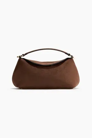 H&M Crossbody Bag With Top Handle And Flap Closure - Brown