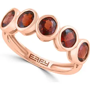 EFFY 14k Rose Gold Garnet Bubble Ring - 14k Gold