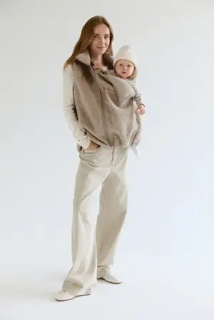 H&M Mama Before & After Babywearing Teddy Fleece Vest