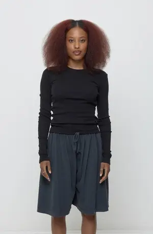 EVERYBODY.WORLD Rib Long Sleeve Black
