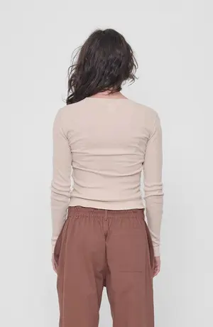 EVERYBODY.WORLD Rib Long Sleeve - Oat