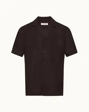 Orlebar Brown Maitan Linen Short Sleeve Shirt