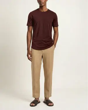 Orlebar Brown Ob-t Merino Tailored Fit T-shirt - Pecan