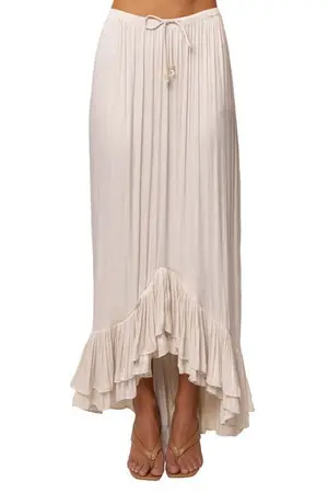 JLUXLABEL Sun And Sand Maxi Skirt - Ivory