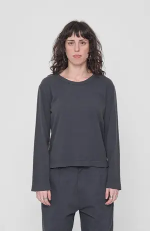 EVERYBODY.WORLD Straight Sleeve Tailored Trash Tee - Slate