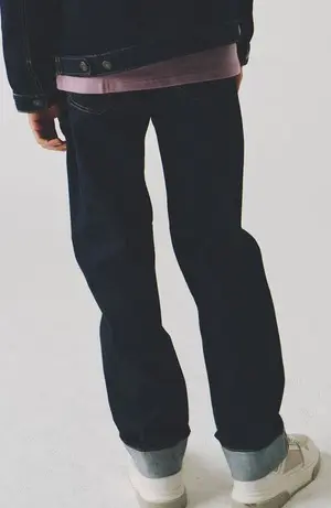 MANIA Straight-fit Dark Wash Denim Jeans