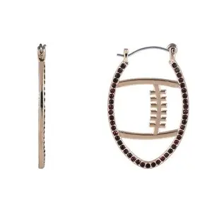 HALLMARK Game Day Football Hoop Earrings