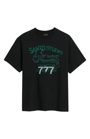 SANTO STUDIO 777 Maps Graphic Tee
