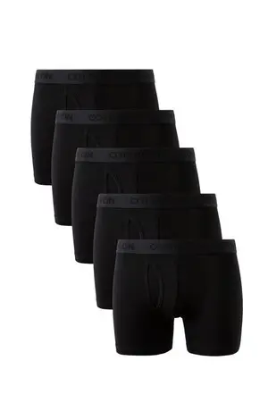 COTTON ON 5 Pack Organic Cotton Boxer Brief