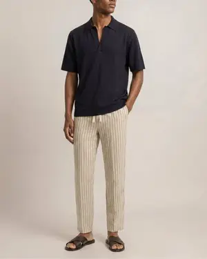 Orlebar Brown Raffertie Merino Relaxed Fit Shirt - Night Iris