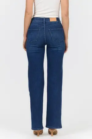 DEAR JOHN Margot Mid Rise Straight Leg Jeans