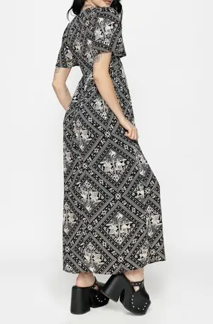 DISTURBIA Floaty Sleeve Maxi Dress