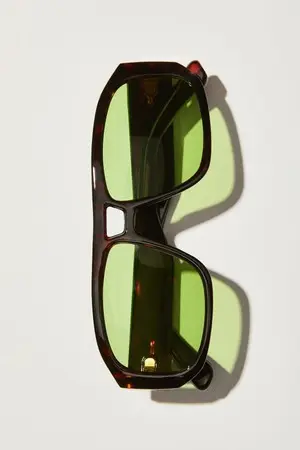 H&M Tortoiseshell Aviator Sunglasses With Polarized Lenses
