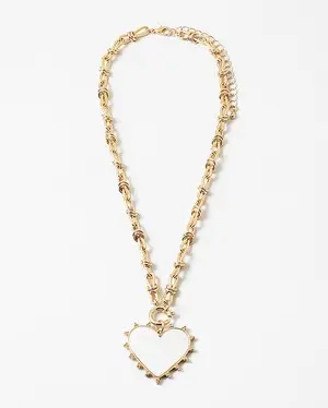 ERIN MCDERMOTT JEWELRY Kindness And Love Heart Necklace - Gold