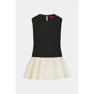 SIMONMILLER Iris Moiré Top - Black/bone