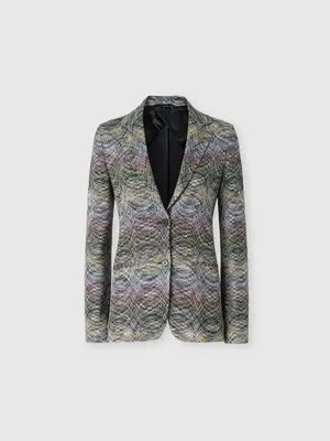 Missoni Viscose Lamé Blazer - Multicoloured
