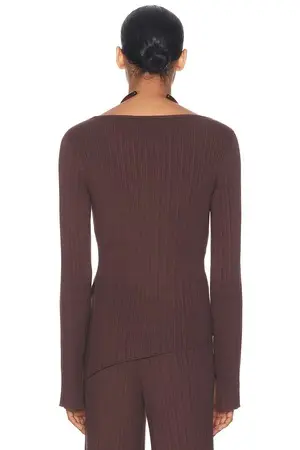 L'academie Sibylla Rib Knit Top