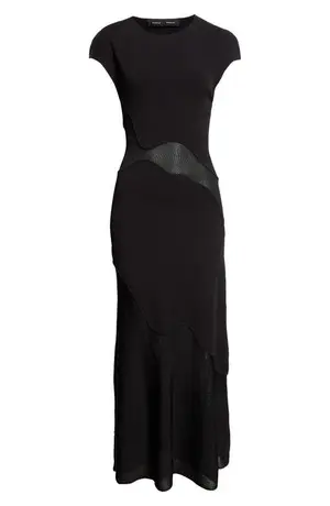 Proenza Schouler Maissa Stretch Crepe & Mesh Gown