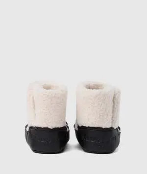 Karl Lagerfeld Faux-shearling Baby Booties