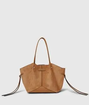 Karl Lagerfeld K/pierced Medium Faux-suede Tote Bag - Dark Tan