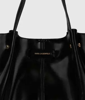Karl Lagerfeld K/pierced Large Shiny Tote Bag