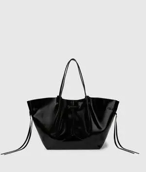 Karl Lagerfeld K/pierced Large Shiny Tote Bag - Black/gold