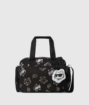 Karl Lagerfeld Baby Ikon Choupette Diaper Bag - Black