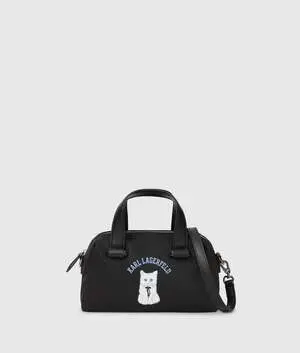 Karl Lagerfeld Ikon Choupette Small Satchel Bag - Black