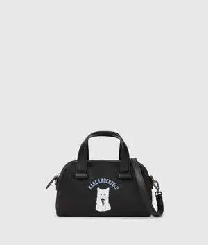 Karl Lagerfeld Ikon Choupette Small Satchel Bag - Black